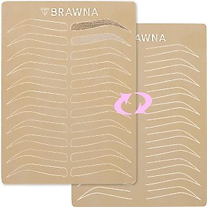 BRAWNA 6 Pack PMU Practice Skin for Microblading and Microshading Eyebrows - Inkless - Double-Sided - PMU Supplies