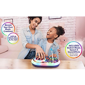 eKids Trolls World Tour DJ Trollex Party Mixer Turntable Toy for Kids Toddler Children, Built in Microphone, Record, Sound Effects, LED Light Show Medium