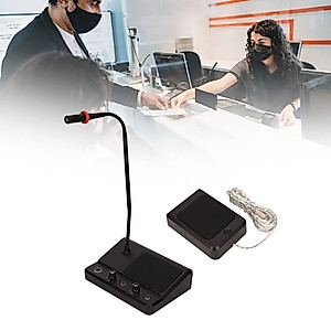 Window Speaker Intercom System, Dual Way Intercom System, Anti Interference Intercommunication Counter Intercom for Business, Bank, Office, Hospital, Counter, Store, Station,