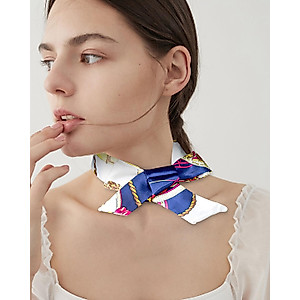 JELIEE 6 Pack Scarf Bags for Women Handbag Scarfs Band Narrow Scarf Hair Neck Scarf Neckerchief Scarf Head Wrap Fashion Gifts for Women