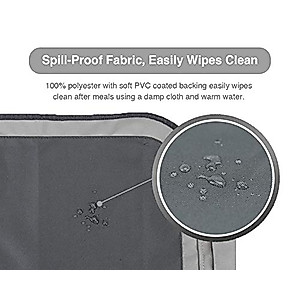 Minnebaby Extra Large Booster Chair Protector Cover, Dining Chair Seat Cover for Booster Seat, Grey