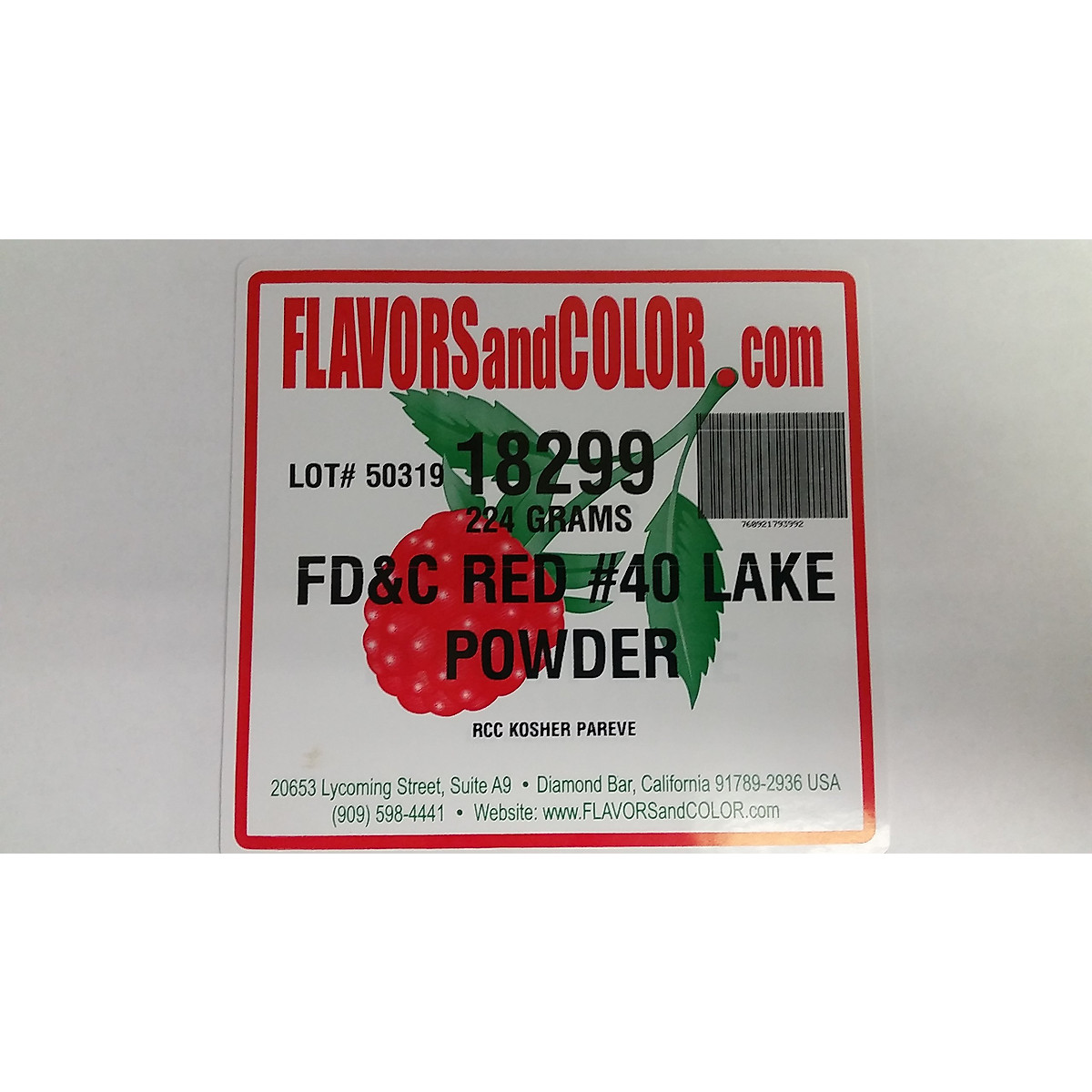FD&C Red #40 Lake 227 Grams