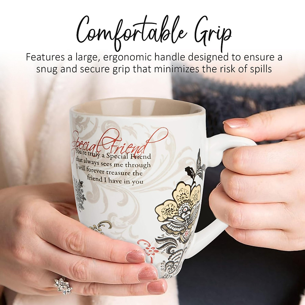 Mark My Words Special Friend Mug, 4-3/4-Inch, 20-Ounce Capacity