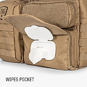 Tactical Baby Gear Deuce 3.0 Tactical Diaper Bag with Changing Mat (Black)