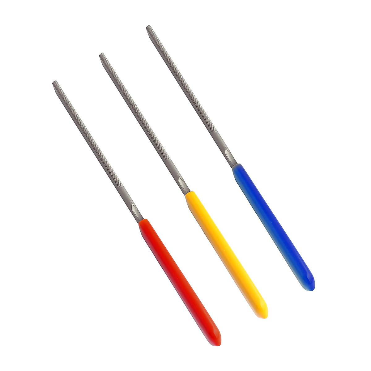 Holmer Bass Guitar Nut Files Double Edge Nut Slotting Files Set Fret Crowning Files Luthier Tools for P Bass Jazz Bass Guitar Set of 3Pcs.