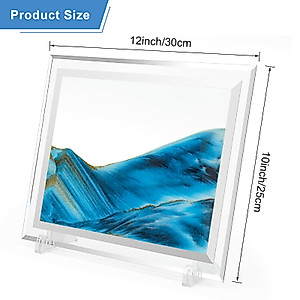 Coitak Moving Sand Art Picture, Dynamic Sand Picture, Desktop Sand Art for Home Decor and Office (12x10inch)