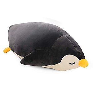 DENTRUN Penguin Stuffed Animals Bulk, Cute Penguin Plush Doll Play Toys for Kids Girls Boys Adults Birthday Xmas Present, Adorable Soft Plushies and Gifts, 12.20/18.11/22.44/25.98 Inchs, Blue, Black
