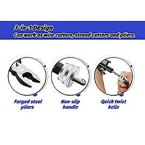 2 Pieces Aircraft Safety Wire Twisting Pliers Tools Wire Twist Pliers 9 Inch 6 Inch Lock Twister Safety Wire Pliers for Aircraft Auto Industry (Black)