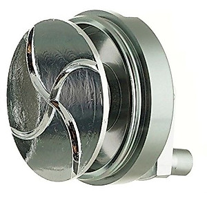 Coarse to Fine Spice Grinder Hand Mill Funnel - Ultra fine - Large Metal 3 Piece 2.12 inch with Storage Bottle - Silver Color