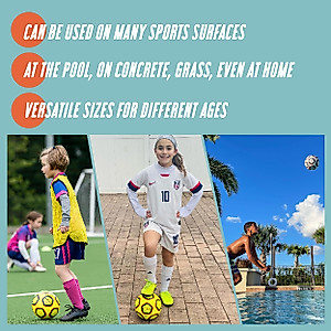 Lionstrike Lite Soccer Ball - Size 3 | Ages 2-4 | Indoor/Outdoor Training | Skill Practice & Confidence Boost | Boys, Girls (Orange)