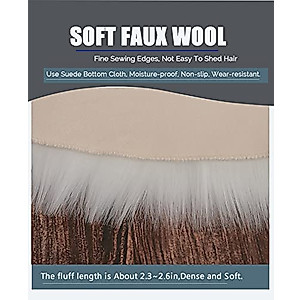 XIANGYUNLAI Shag Area Rug 2x3 Ft Soft Fluffy Faux Fur Rugs Funny Animal Shape for Home Floor Sofa Mat Living Room Kids Bedroom,2x3ft Penguin