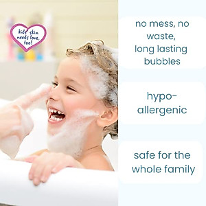 TruKid Bubble Podz Bubble Bath for Baby & Kids, Gentle Refreshing Bath Bomb for Sensitive Skin, pH Balance 7 for Eye Sensitivity, Natural Moisturizers and Ingredients, Lavender (10 Podz)