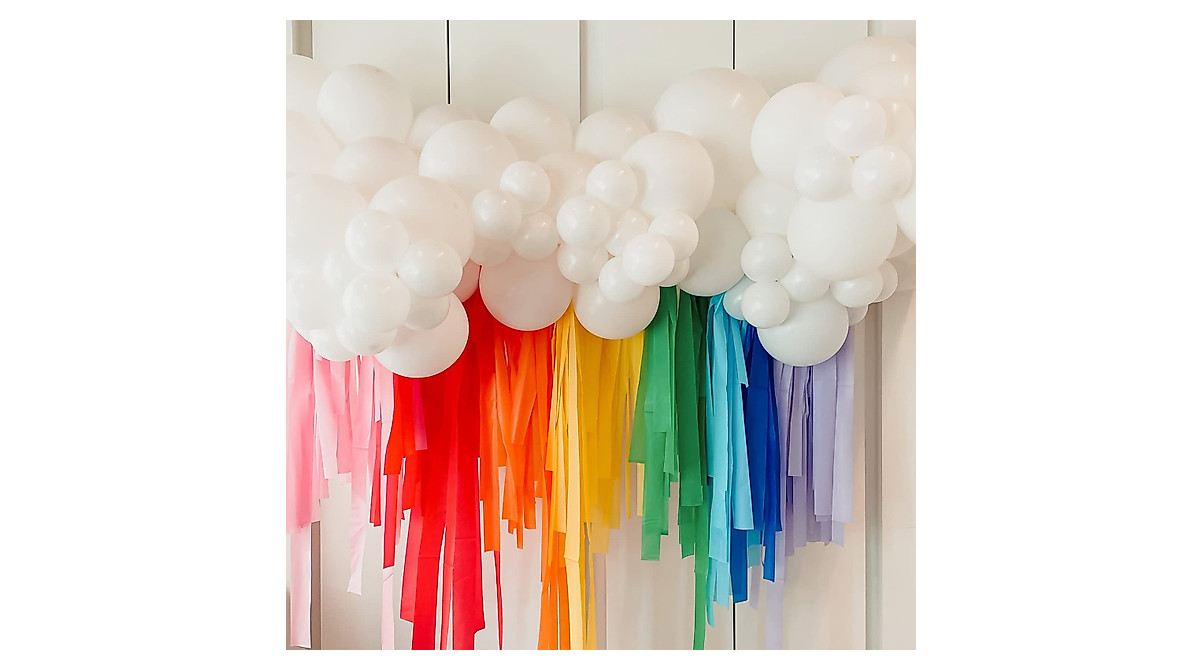 White Balloons 105pcs for Party Decor | Versatile Celebration Kit