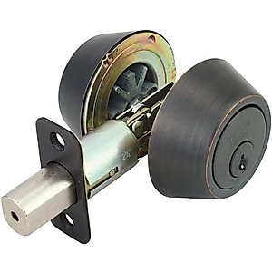 Round Corner Deadbolt Strike Plate 1" x 2-1/4" with 12 Screws 1-3/8" - 6 Pack (Matte Black)