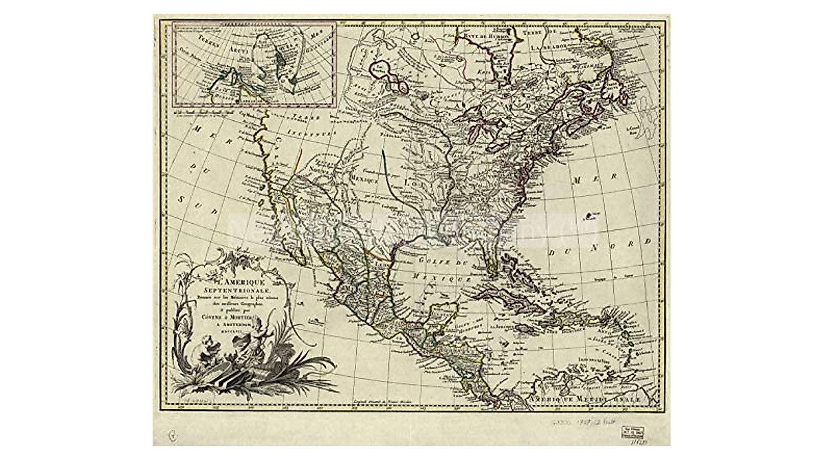 1757 North America Map - Archival Quality Reproduction