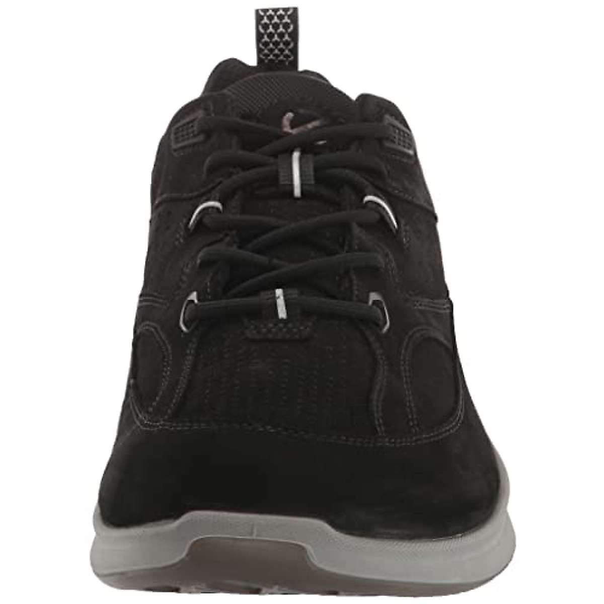 ECCO Men's Exceed Walking Sneaker Hiking Shoe, Black/Black Nubuck, 12-12.5