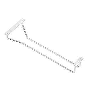 Dianoo Wine Glass Rack Under Cabinet, 304 Stainless Steel Wine Glasses Holder, Stemware Racks Storage For Bar Kitchen 30cm 1 Row