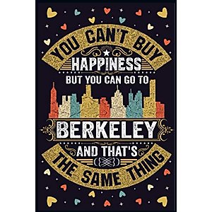 Berkeley Notebook: Home City Berkeley in California Pride Flag Journal