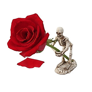 YouWenR Mini Skeleton Pen Holder For Office And Home Desktop Organization（1 PC） Christmas Ornament Bulbs (Khaki, One Size)