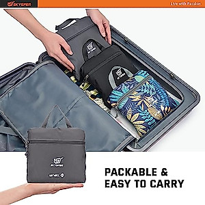 SKYSPER Packable Hiking Backpack 35L Lightweight Travel Daypack Waterproof Hiking Daypack for Women Men(Darkgrey)