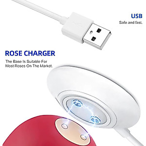 Only-12mm Magnetic USB Charger Adapter Cable Cord Fast Charging Dock Station, Compatible Rose Charger Base Dock Station for Rose, 2.4Ft, 2pack