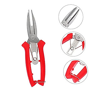 YARNOW 1pc Double Edge Picking Scissors Handheld Pruners Plant Tree Branch Cutter Gardening Hand Pruner Gardening Shears Plant Tree Pruning Shears Stainless Steel Branch Shears Abs