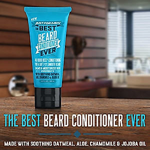 Just For Men The Best Beard Conditioner Ever, Made with Oatmeal, Aloe, Chamomile, and Jojoba Oil, 3 Fluid Ounce