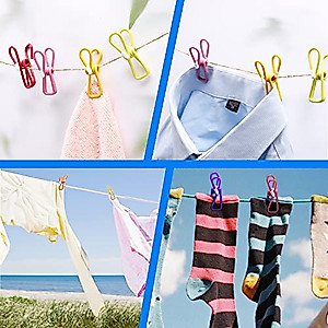 Chip Clips, Chip Clips Bag Clips Food Clips, Bag Clips for Food, Chip Bag Clip, Food Clips, PVC-Coated Clips for Food Packages, Paper Clips, Clothes Pin（Mixed Colors 30 PCs）