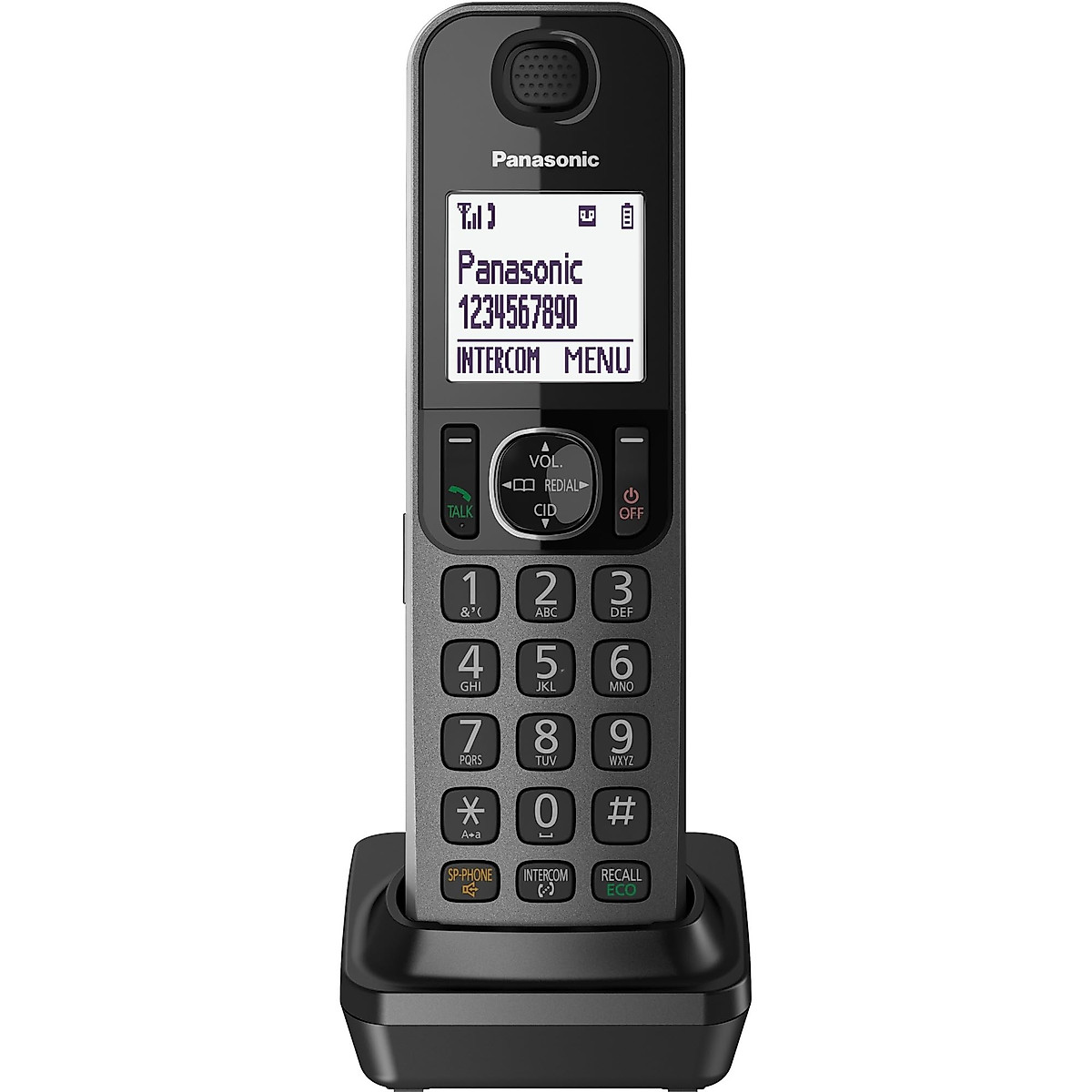 Panasonic KX-TGFA30M DECT 6.0 Additional Digital Cordless Handset for KX-TGF38 Series, Metal