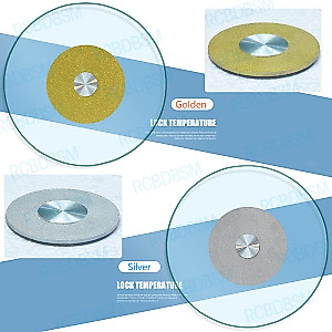 Round Lazy Susan Turntable 24/28/31/35/39/43/47 inch, Tempered Glass Rotating Tray, for Kitchen, Restaurant, Dining Table, Easy to Share All Food,Gold-60cm/23.6in