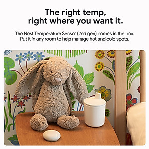 Google Nest Learning Thermostat (4th Gen, 2024) with Nest Temperature Sensor - Energy Saving Smart Thermostat with Adaptive Eco - Works with Alexa and Google Home App - Polished Obsidian