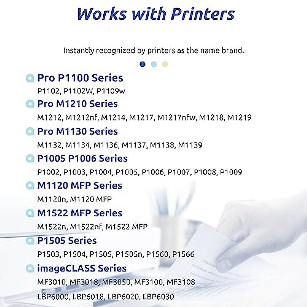 INK E-SALE 4 Packs Compatible CE285A Toner Cartridge Replacement for HP 85A CE285A 36A CB436A 35A CB435A for HP Pro P1102w P1109w M1212nf M1217nfw M1522n M1522nf M1130 M1132 P1006 P1009 Printer