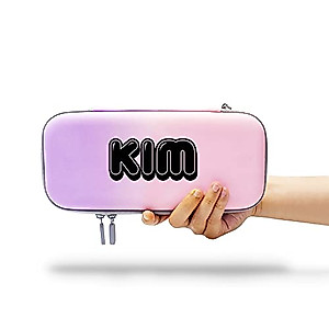 Carry Case Made For Nintendo Switch/Switch OLED Console Custom Name Case with 10 Games Cartridges Protective Travel Case Cool Groovy 3D Name NC3