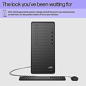 HP Desktop PC, AMD Ryzen 3 5300G, 8 GB SDRAM, 512 GB SSD, AMD Radeon Graphics, Windows 11 Home, M01-F3020 (2022)