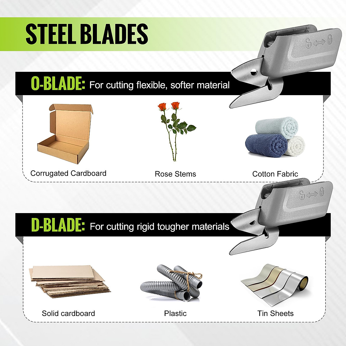 WORKPRO Cordless Electric Scissors with 2 Blades, 4V Rechargeable Powerful Shears Cutting Tool for Fabric, Leather, Carpet, Cardboard, Electric Cardboard Box Cutter with Storage Case