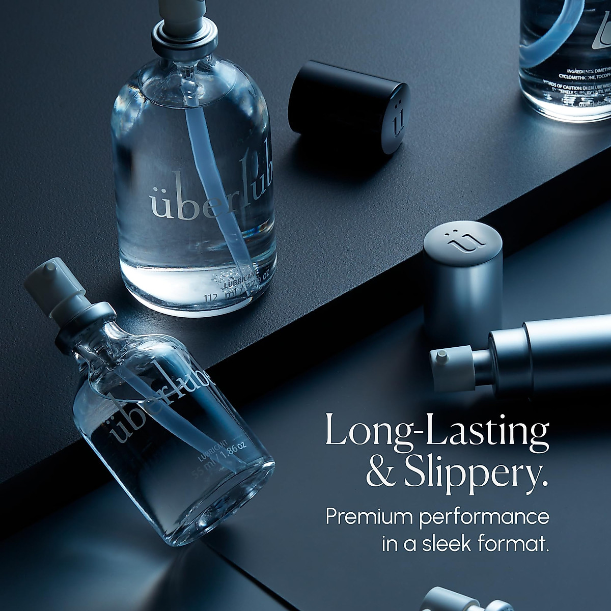 Uberlube Silicone Base Lube - Unscented Silicone Lubricant Personal Lubrication : Latex Safe Privacy Sex Lube Liquid for Couples Women & Men - Flavorless, Vaginal & Anal - 112ml