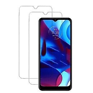 UPONEW for Motorola Moto G Pure Tempered Glass Screen Protector - [2 Pack] Tempered Glass Screen Protector Frontier Protective Protector Clear Cover for Motorola Moto G Pure