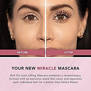 Doll 10 Doll Pro Lash Miracle Lifting Mascara - Volumizing Lengthening Lash Makeup with Natural Extension Look