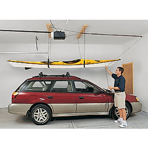 Suspenz Ceiling Hoist Overhead Storage | Garage Pulley System | Kayak Canoe SUP Cargo Box | Multiple Sizes