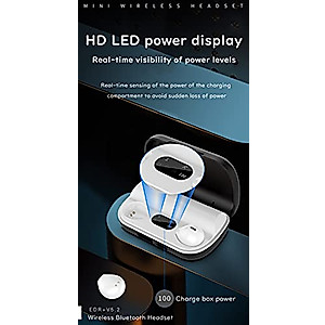 SZHTFX Invisible Earbuds Small Mini Wireless Bluetooth Earpiece Phone Discreet Earbud for Music, Home, Work