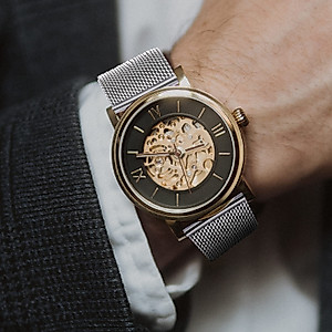 cobee Milanese Mesh Watch Bands, Quick Release Replacement Watch Straps Adjustable Stainless Steel Watchbands for Men Women Universal Metal Mesh Straps Compatible with 18mm Lug Width(Silver, 18mm)