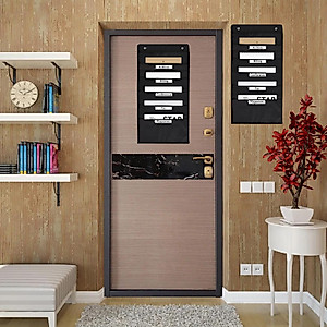 CertBuy 3 Pack Hanging File Folder Organizer, 15 Pockets and 6 Over The Door Hanger, Wall Mount Document Letter Organizer, Pocket Chart Office Supplies Office Bill Organizer for Home School Classroom