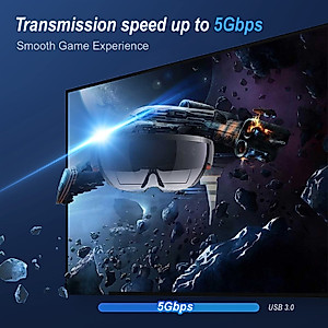 wawpi VR Link Cable 15ft,Compatible for Qculus Quest 2,Fast Charging & PC Data Transfer Cable for VR Headset and Gaming PC