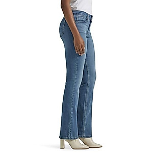 Lee Women's Legendary Mid Rise Bootcut Jean Heritage Fade 8 Short