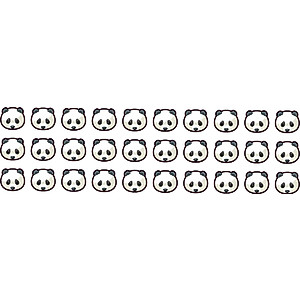 StickerTalk Panda Camera Dots Webcam Covers, 1 sheet of 30 stickers, 0.4 inches x 0.35 inches each