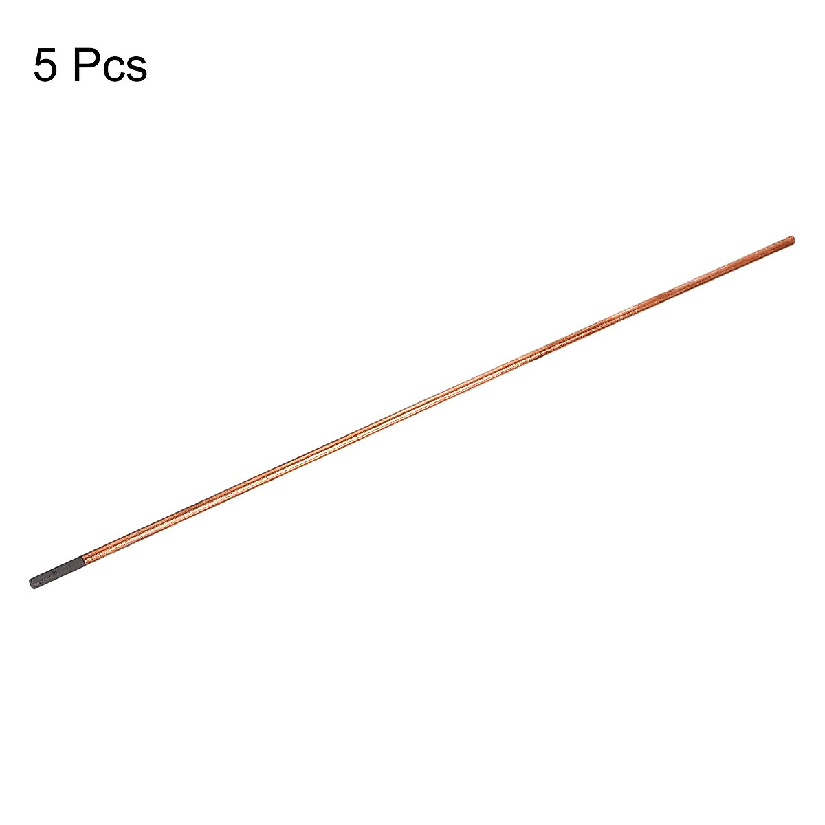 PATIKIL Copper Coated Gouging Carbon Electrode Rods, 10mm/0.4 Inch Dia, 355mm/14-inch Length for Welding, Pack of 5
