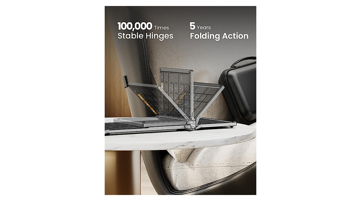 ProtoArc Foldable Keyboard and Mouse Combo - Portable Multi-Device Set