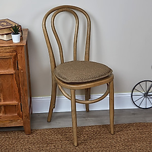 Klear Vu Gripper Non-Slip Mid Century Modern Shell Chair Cushion for Dining Room and Kitchen, Extra Thick Fill, Omega Upholstery Fabric, Set of 4, 4 Count (Pack of 1), Golden Rod