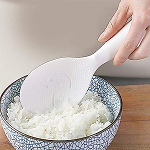 Fuxinghao 2 Pcs Rice Paddle，Non-Stick Rice Spoon, Stand-up Serving Rice Spatula