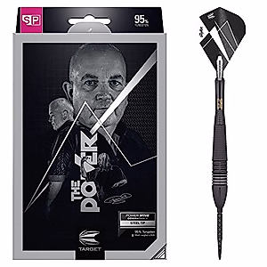 Target Darts Phil Taylor Power 9-Five Gen 8 24G 95% Tungsten Swiss Point Steel Tip Darts Set